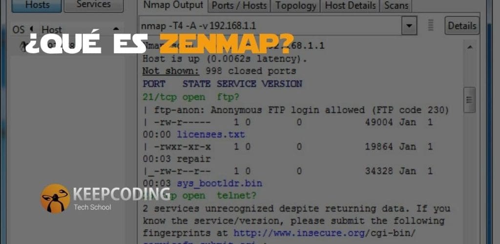 ¿Qué es Zenmap? [2024] | KeepCoding Bootcamps