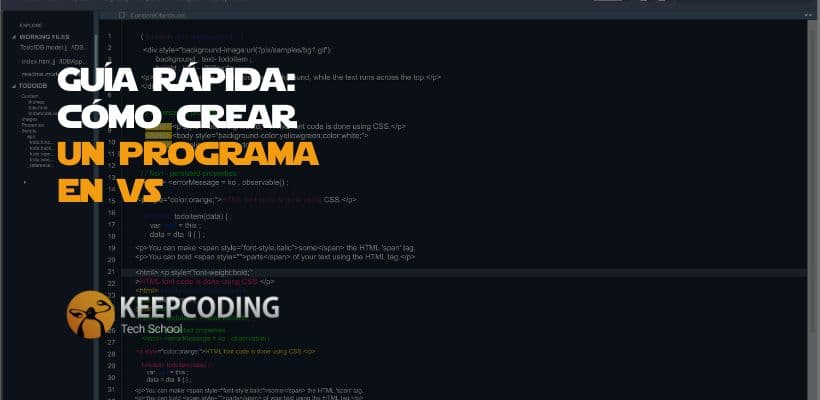 Cómo crear un programa en VS: Guía paso a paso [2025]