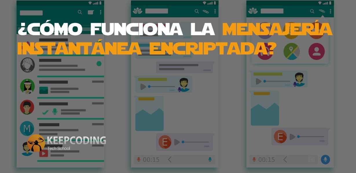 ¿Cómo funciona la mensajería instantánea encriptada?