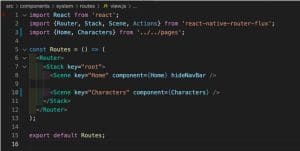 Importaciones disponibles en react-native-router-flux