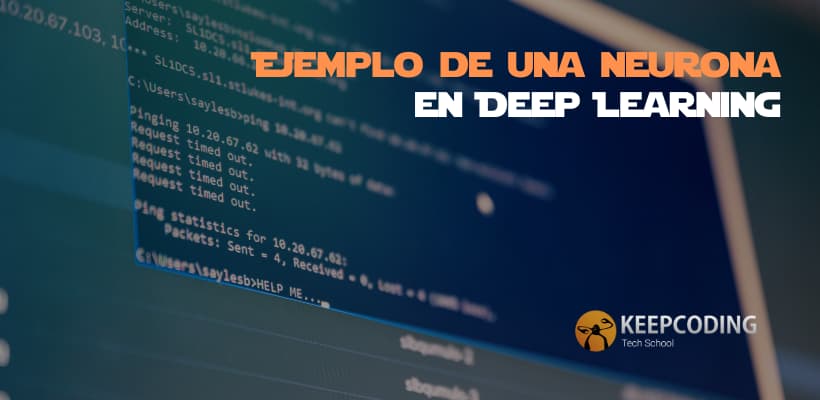 Ejemplo de una neurona en Deep Learning