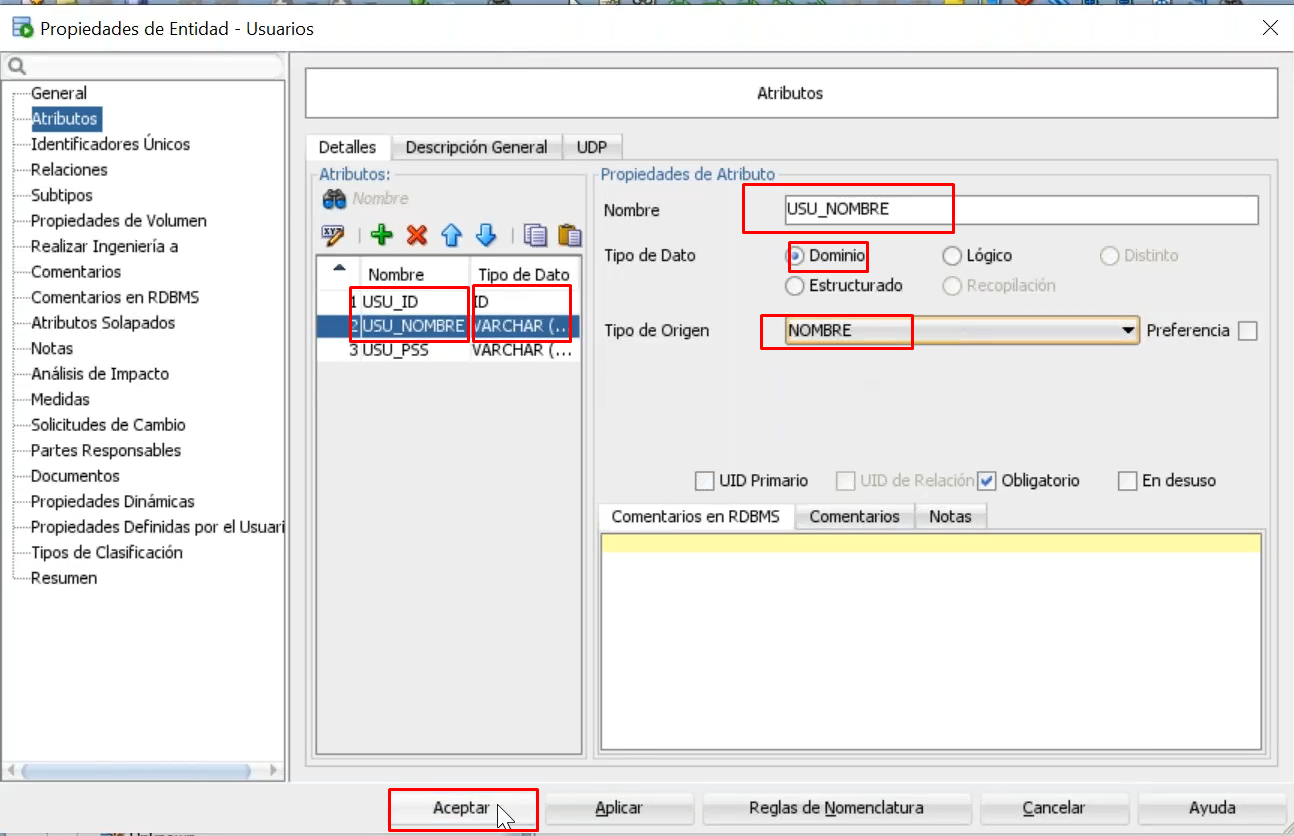 ¿Cómo asociar un dominio de datos a un diseño lógico?
