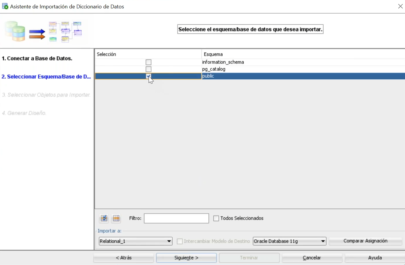 Modelo ER de una base de datos PostgreSQL: ¿cómo crearlo?