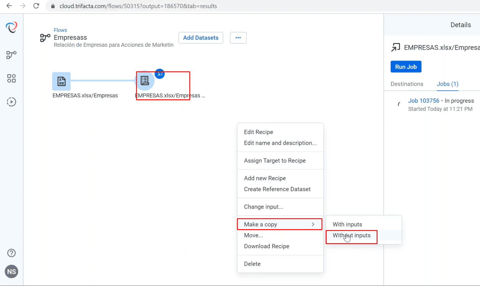 Configuración de un recipe en Trifacta [Guía 2025]