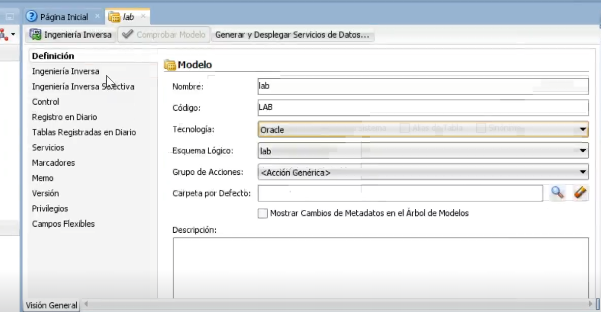 Crear un modelo sin tabla en ODI | KeepCoding Bootcamps