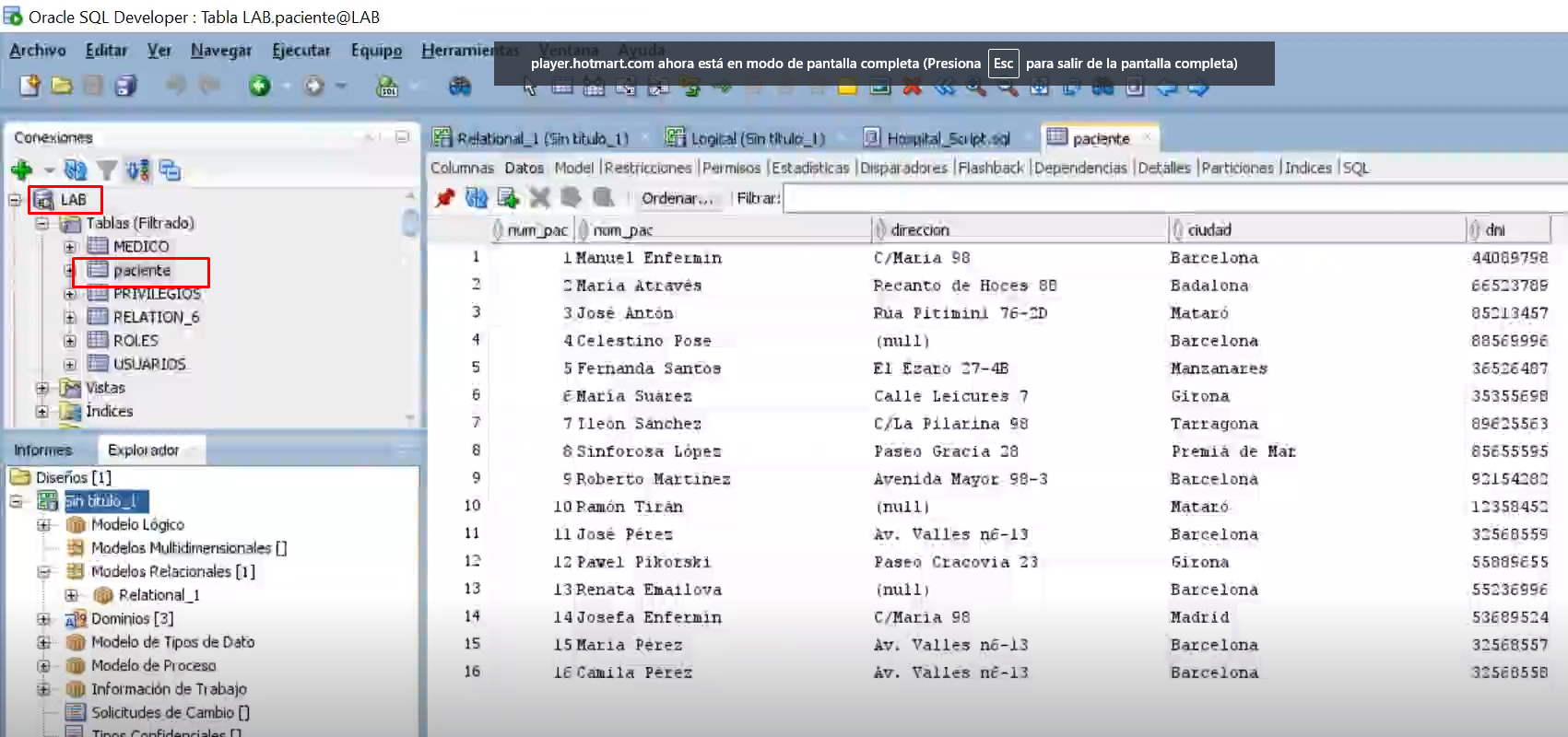Crear un modelo sin tabla en ODI | KeepCoding Bootcamps