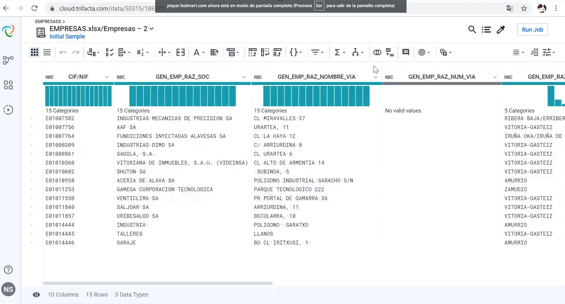 Añadir recipes en Trifacta | KeepCoding Bootcamps