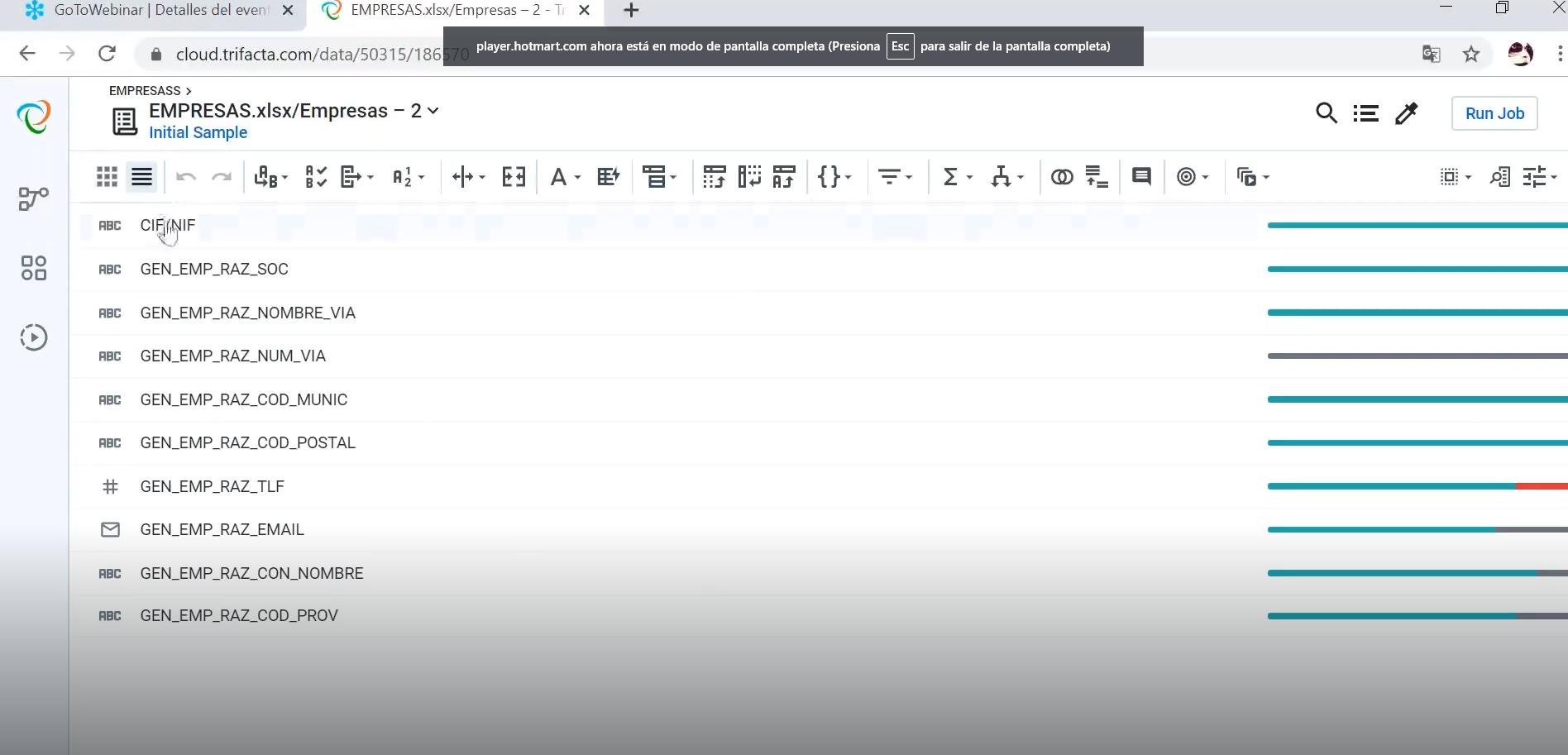 Añadir recipes en Trifacta | KeepCoding Bootcamps