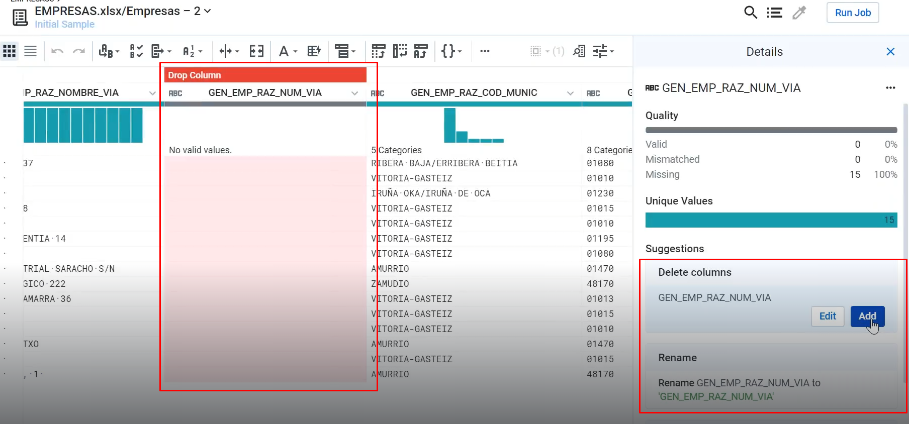 Depurar información en Trifacta | KeepCoding Bootcamps