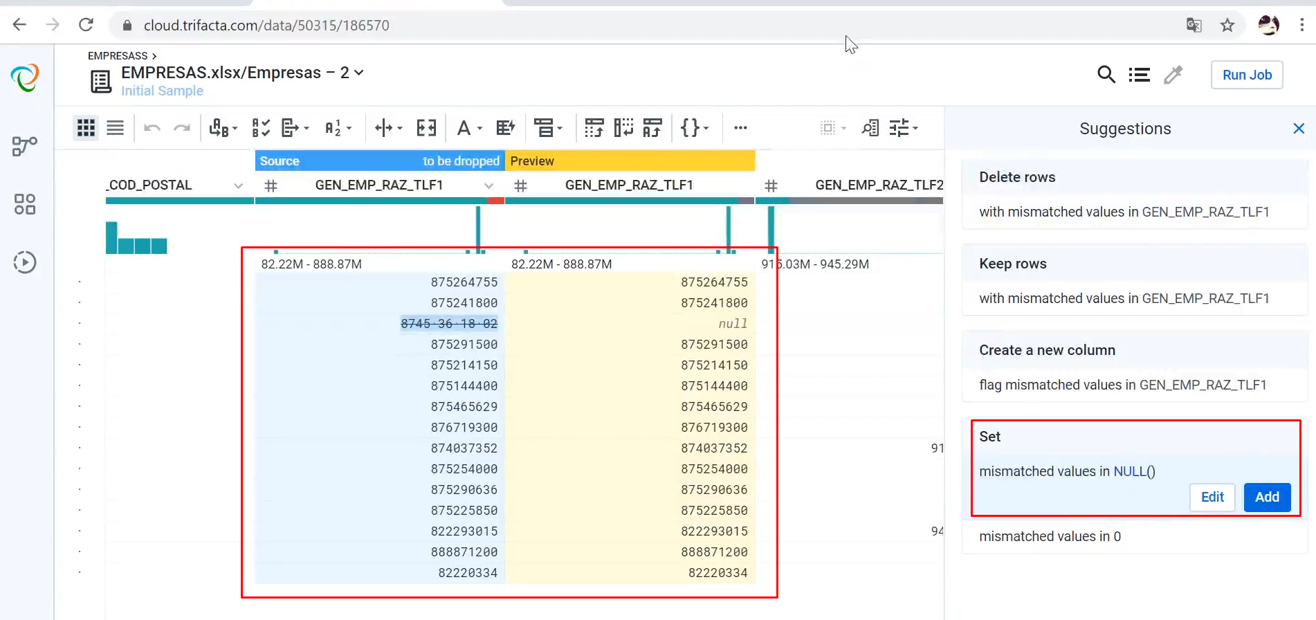 Depurar información en Trifacta | KeepCoding Bootcamps