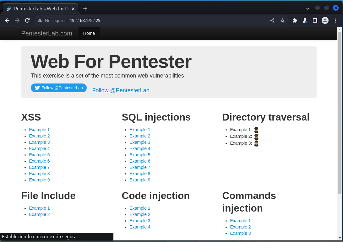 Reverse shell vía inyección de comandos Reverse shell vía inyección de comandos