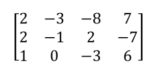 Espacio fila y espacio columna en una matriz