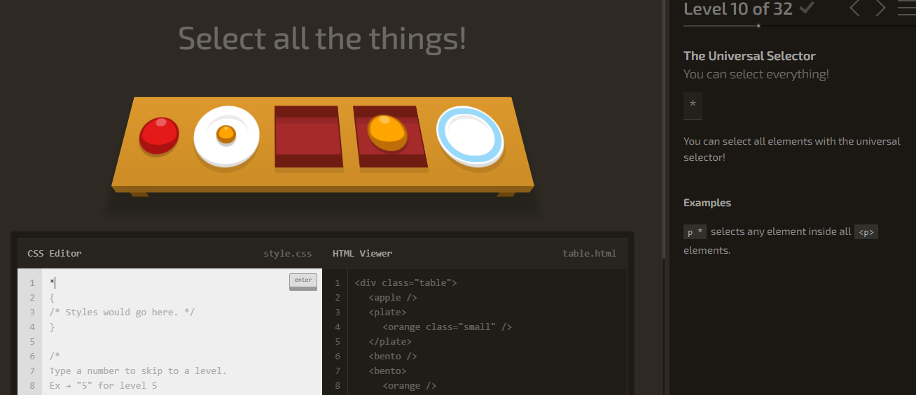 Solucionemos del nivel 10 al 20 de CSS Diner