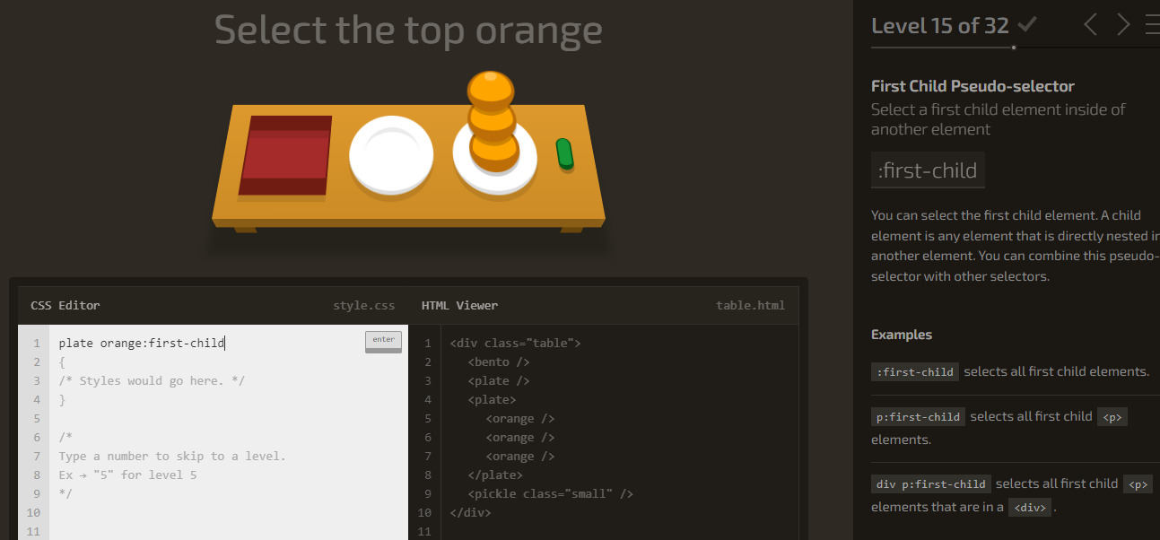 Solucionemos del nivel 10 al 20 de CSS Diner