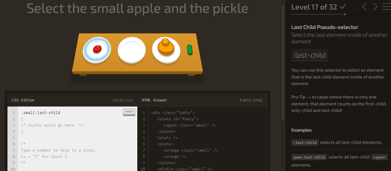 Solucionemos del nivel 10 al 20 de CSS Diner