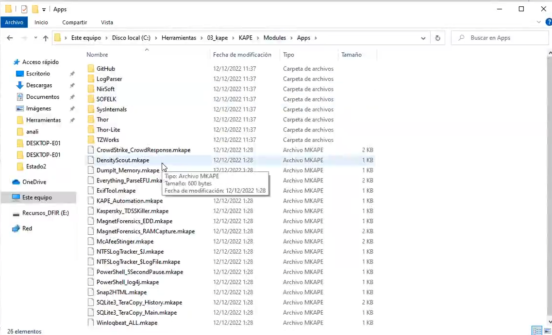 Usar módulos con Kape | KeepCoding Bootcamps