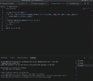 Sum y babel sum JS [Ejercicio práctico]