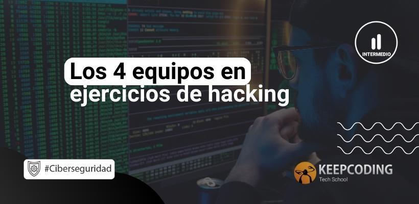 Equipos en ejercicios de hacking: 4 categorías importantes