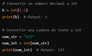 Int en Python: definición y casos de uso especiales