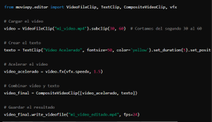 MoviePy: conoce la librería para editar videos en Python
