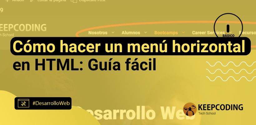 Menú horizontal en HTML: Guía paso a paso