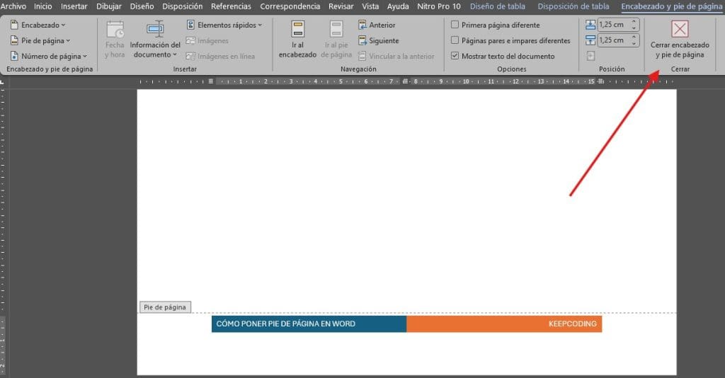 Cómo poner pie de página en Word fácilmente