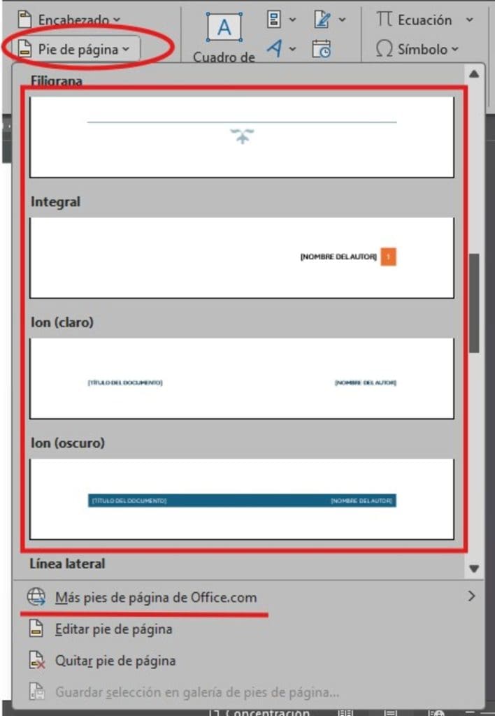 Cómo poner pie de página en Word fácilmente
