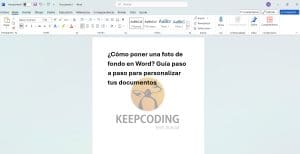 Cómo poner una foto de fondo en Word: Tutorial paso a paso