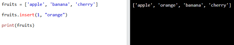 list.insert() en Python: aprende qué es y su funcionamiento
