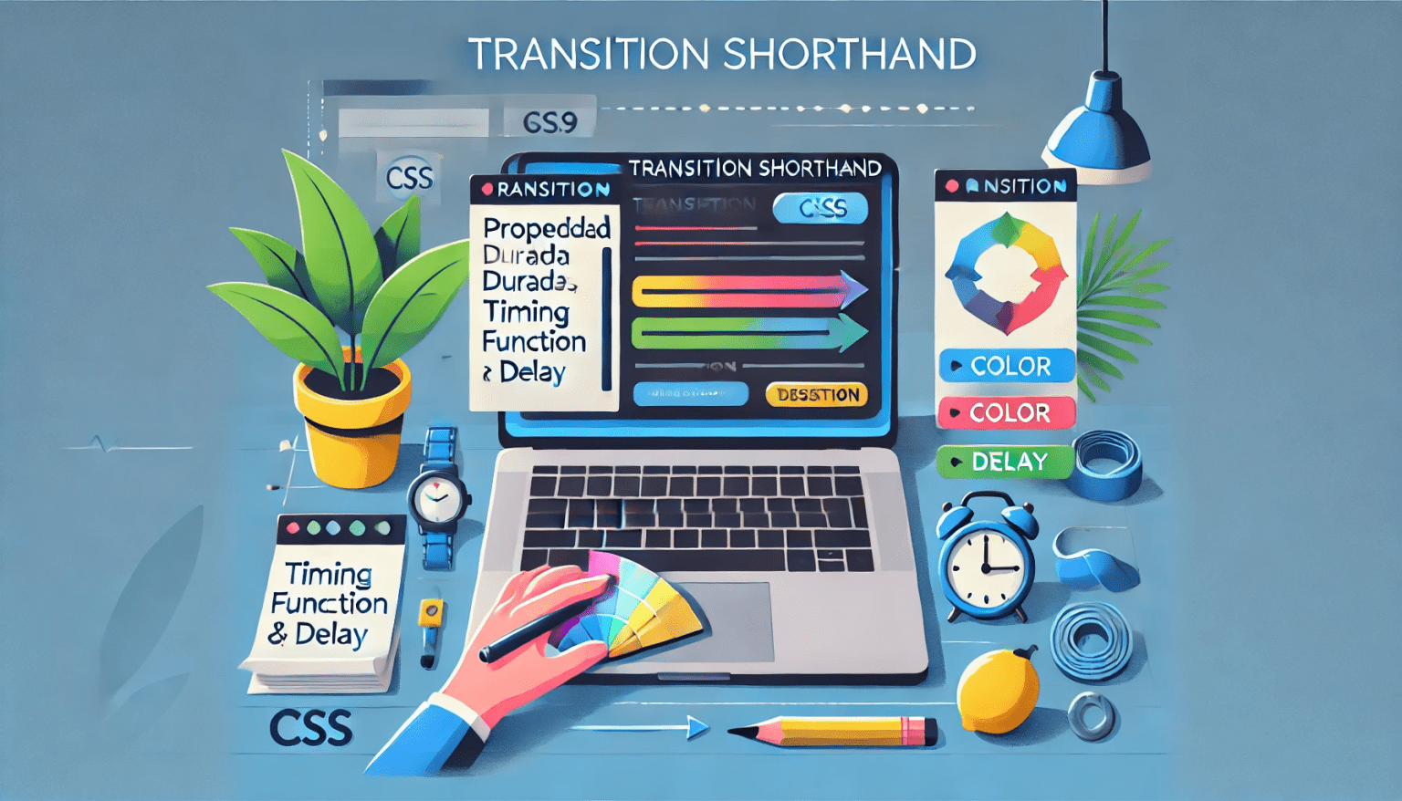 Transition Shorthand en CSS con múltiples propiedades [2025]