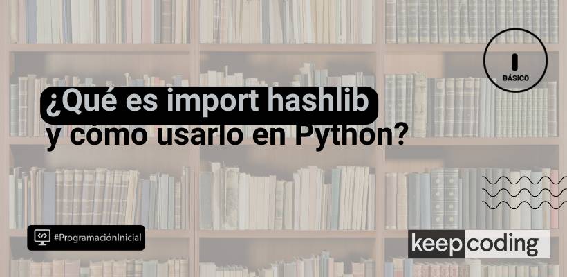 Import hashlib: ¿cómo usar hashes criptográficos en python?