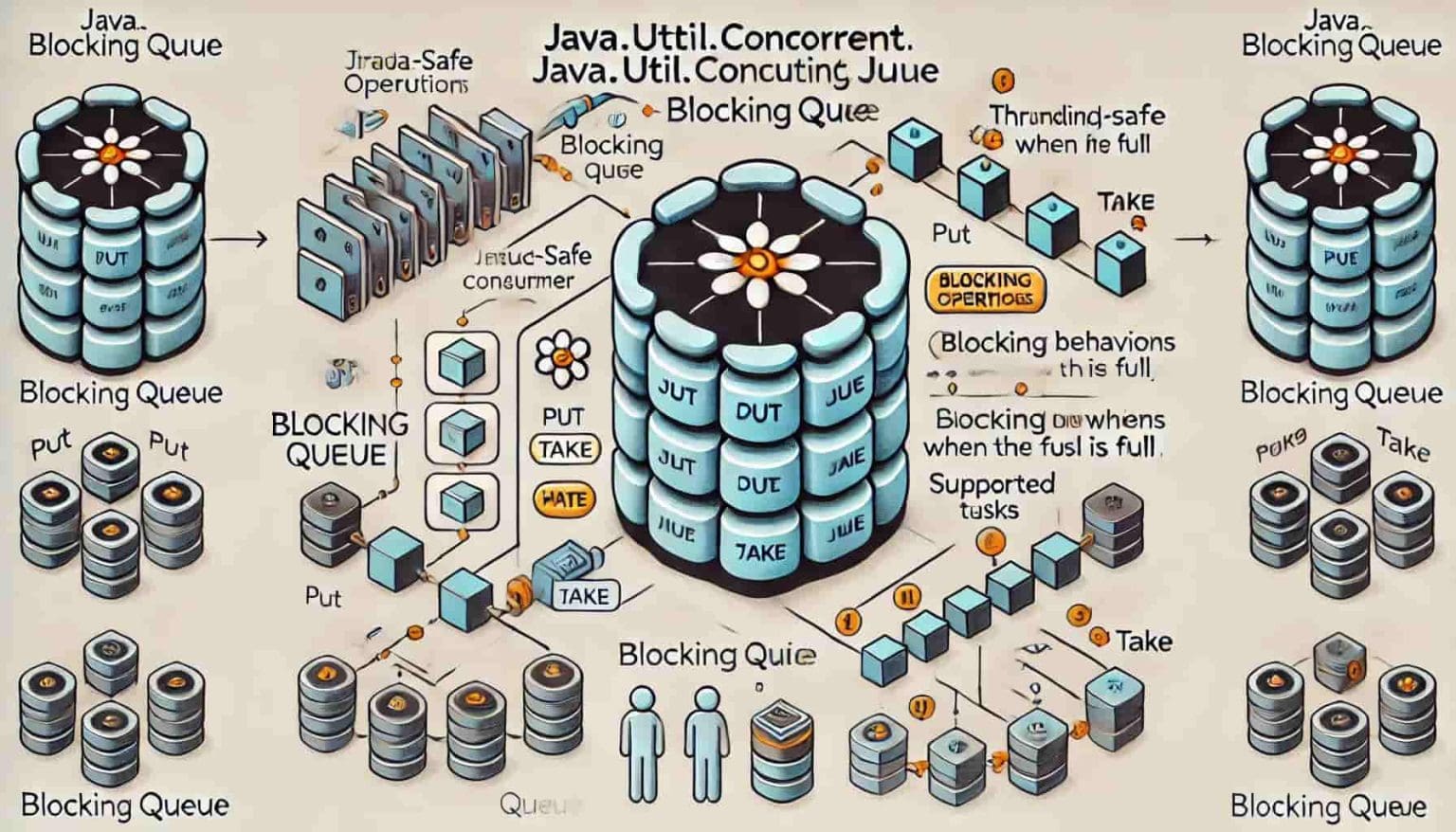 Java.util.concurrent.BlockingQueue: Cómo usarlo