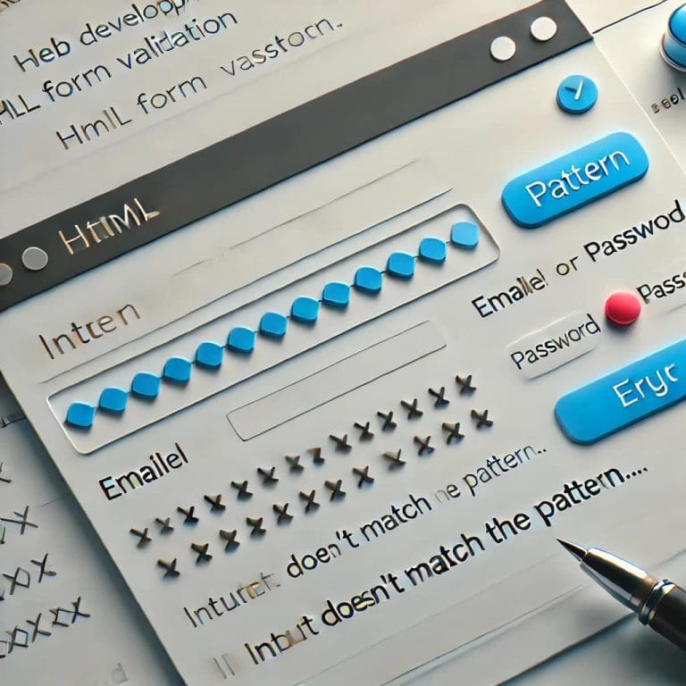 ¿Cómo usar el atributo pattern en HTML? Guía con ejemplos